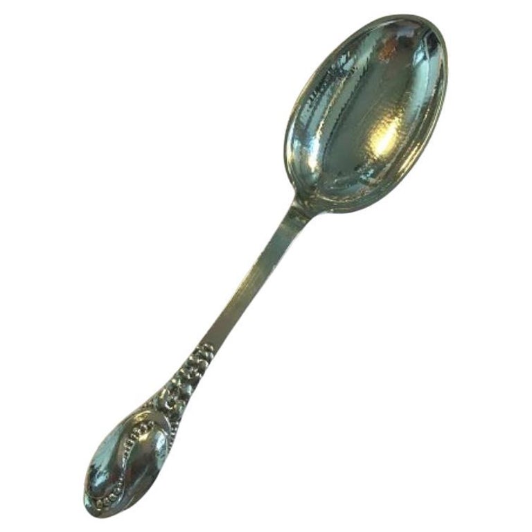 Evald Nielsen No 12 Silver Serving Spoon For Sale at 1stDibs