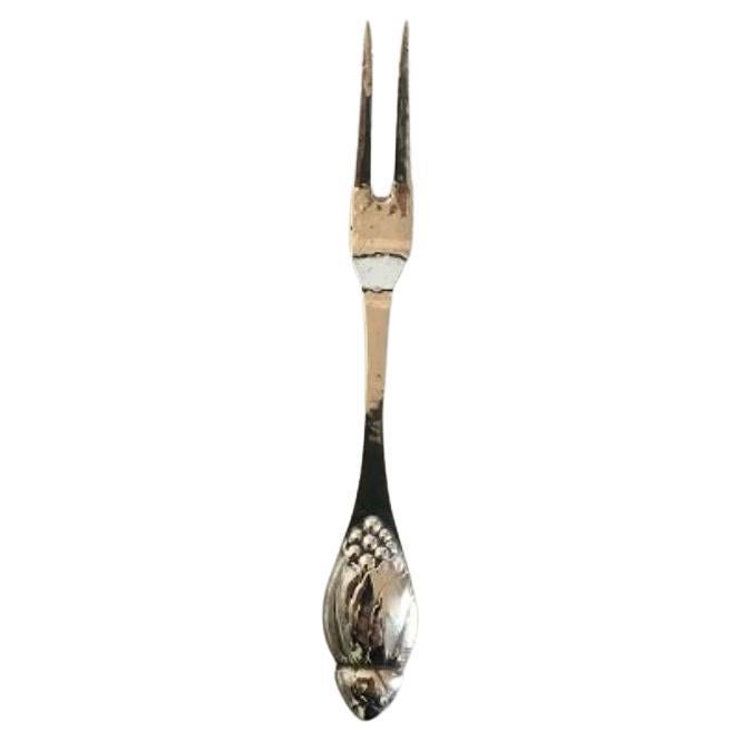 Butterfly Cold Cuts Fork in Silver For Sale at 1stDibs