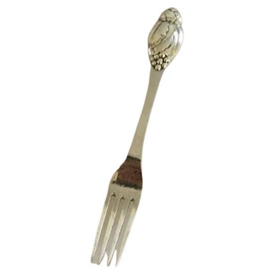Evald Nielsen Silver Lunch Fork No. 4 For Sale at 1stDibs