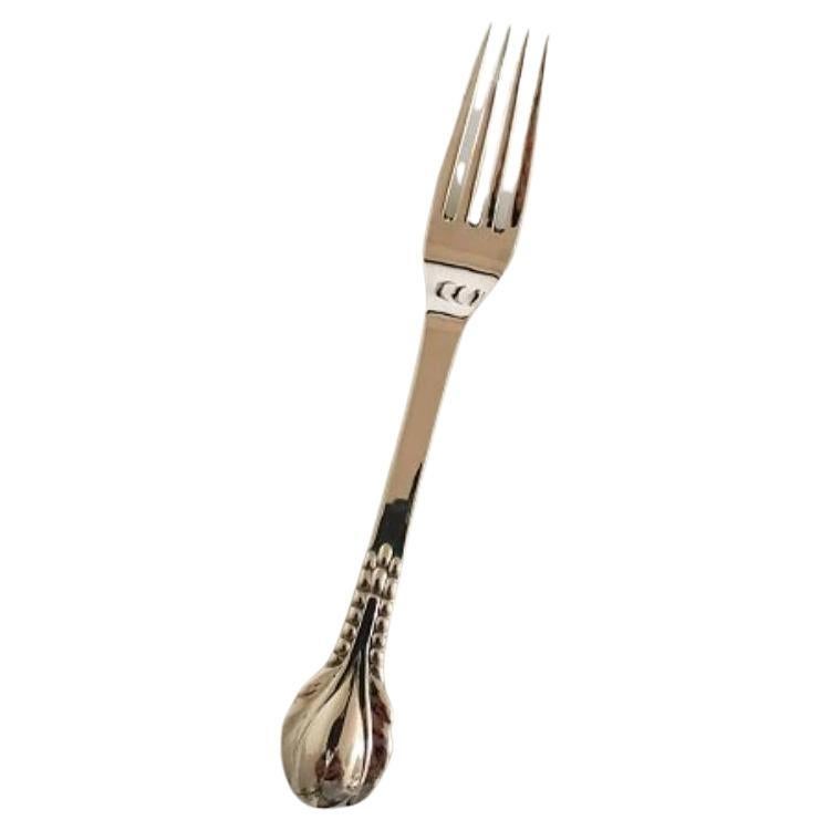 Evald Nielsen Silver Dinner Fork No 6 For Sale at 1stDibs