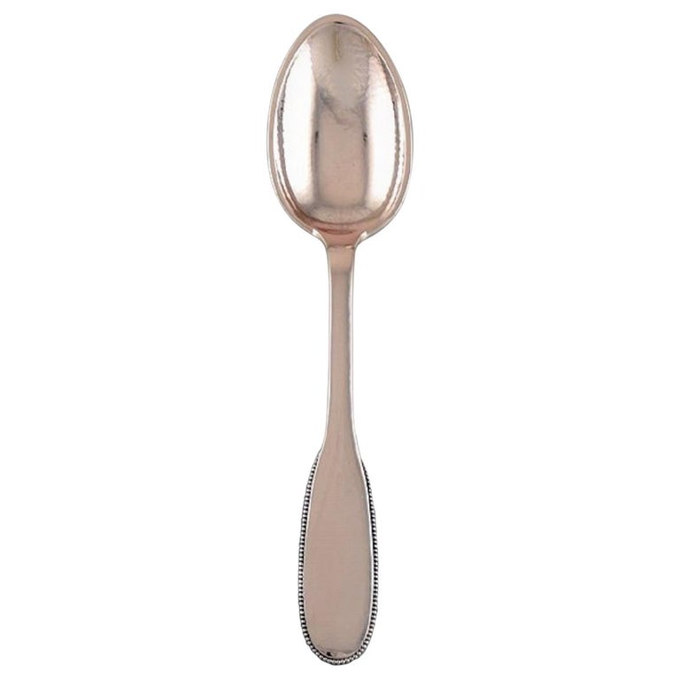 Evald Nielsen Number 14 Large Tablespoon in Hammered Silver, 1920s For ...
