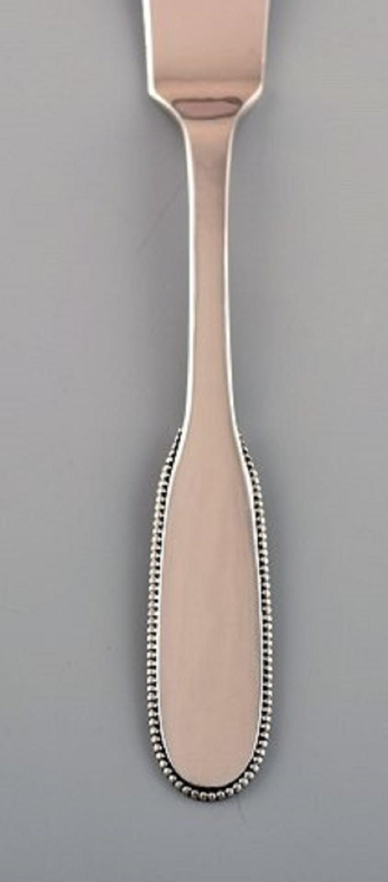 Evald Nielsen Number 14 Small Fish Knife in Hammered Silver, Dated 1928 ...