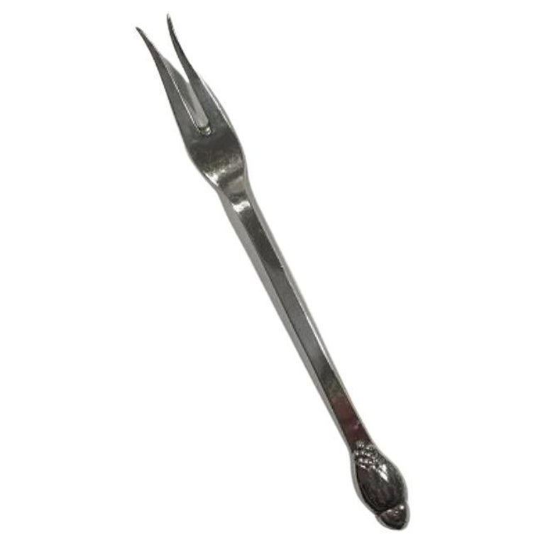 Evald Nielsen Silver No 6 Cold Cut's Fork For Sale at 1stDibs