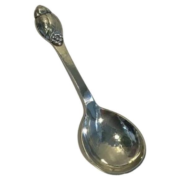 Evald Nielsen Silver No 6 Compote Spoon For Sale at 1stDibs