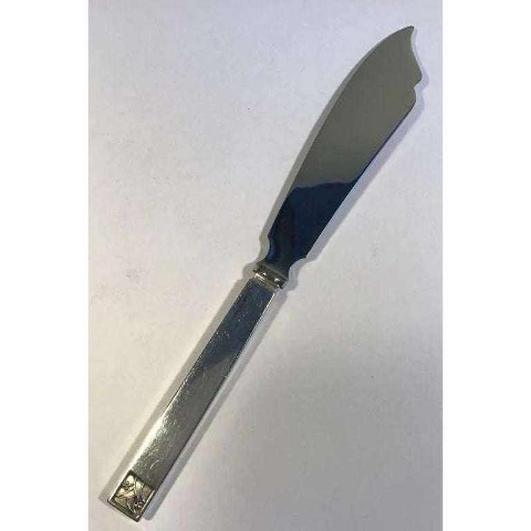 Evald Nielsen Sterling Silver No 33 Layer Cake Knife For Sale at 1stDibs