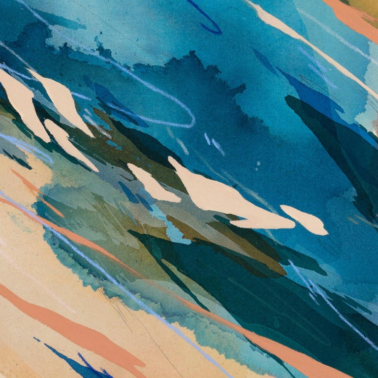 Evan Blackwell-Helgeson - "Aerial Reach" - colorful abstract painting ...