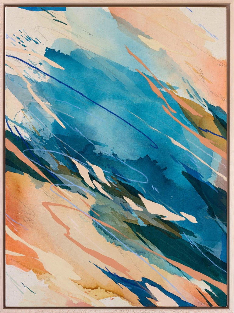 Evan Blackwell-Helgeson - "Aerial Reach" - colorful abstract painting ...