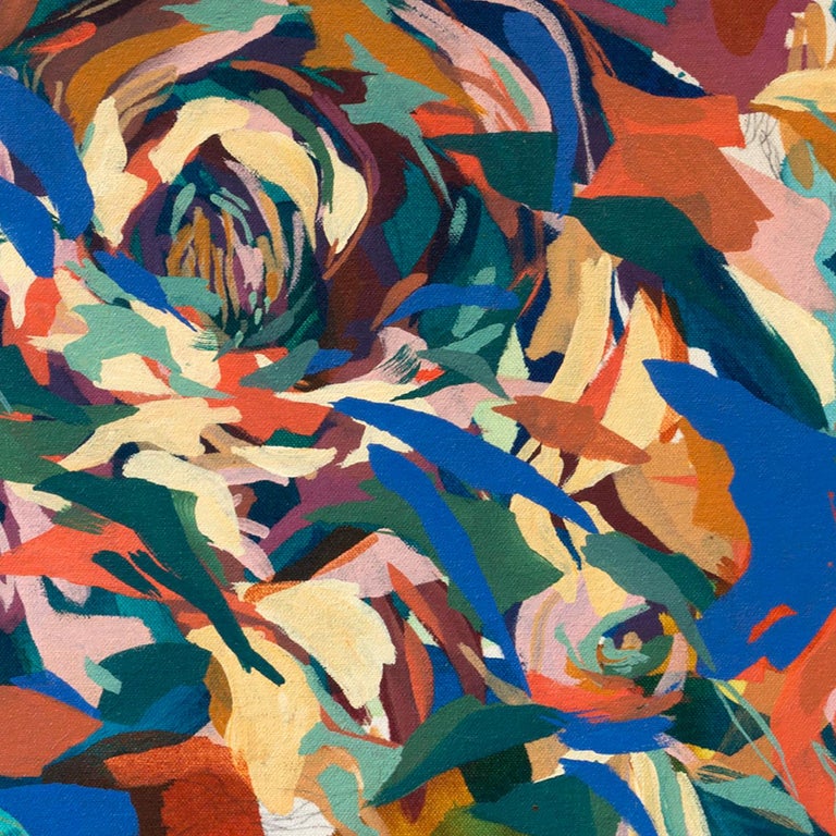 Evan Blackwell-Helgeson - "Floral Study" - colorful abstract painting ...