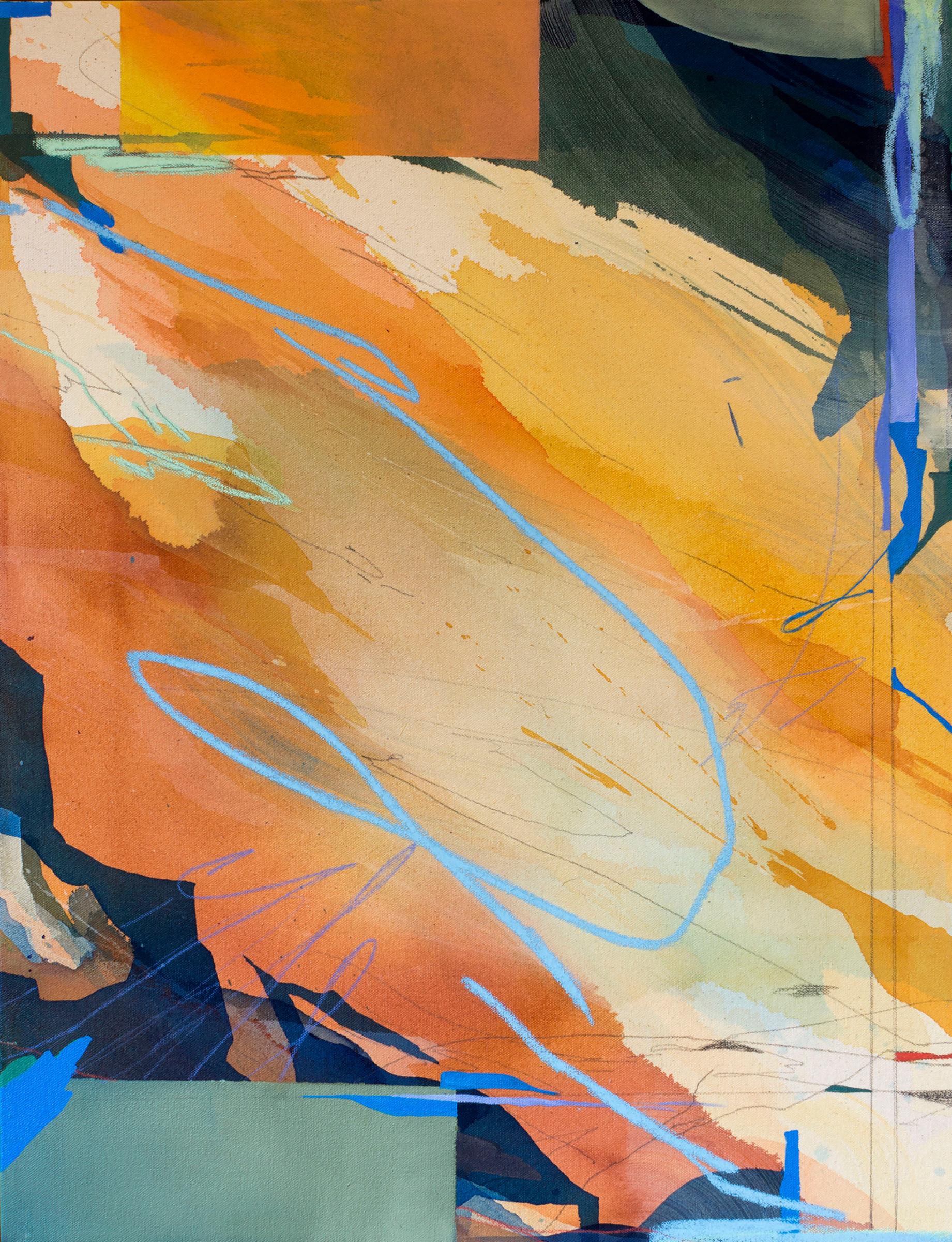 Evan Blackwell-Helgeson - "Floral Study" - colorful abstract painting ...