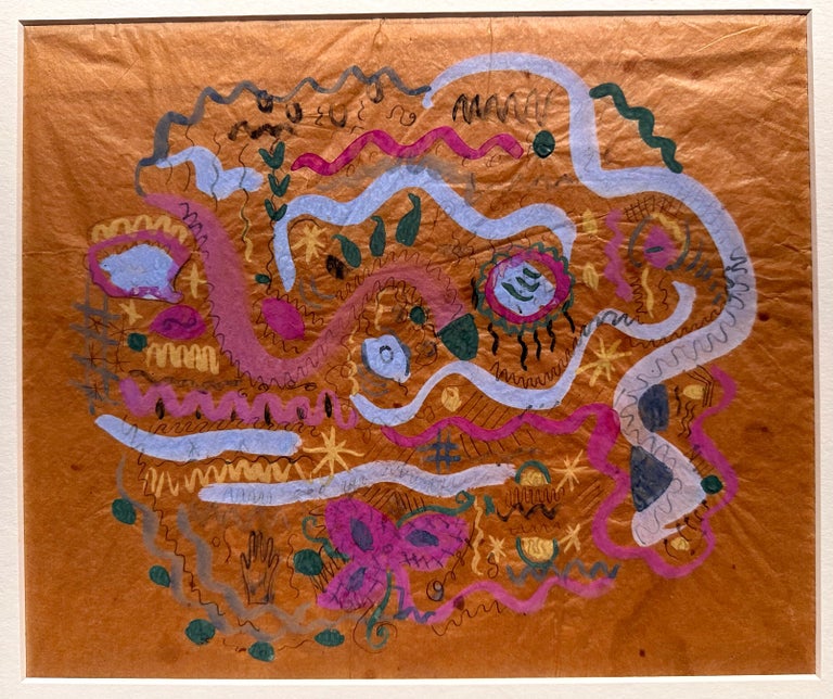 Eve Peri - Abstract Mexican Era Composition For Sale at 1stDibs