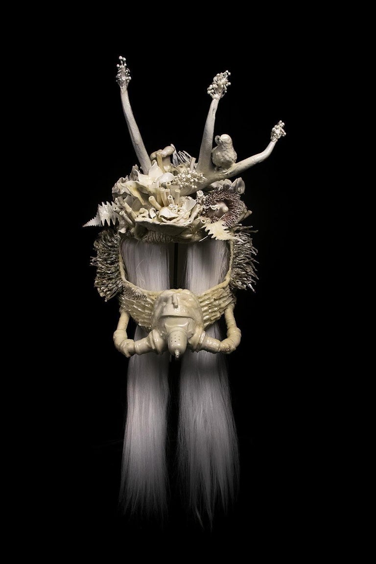 Eve Provost Chartrand - Holobiont, figurative sculpture, monochrome ...