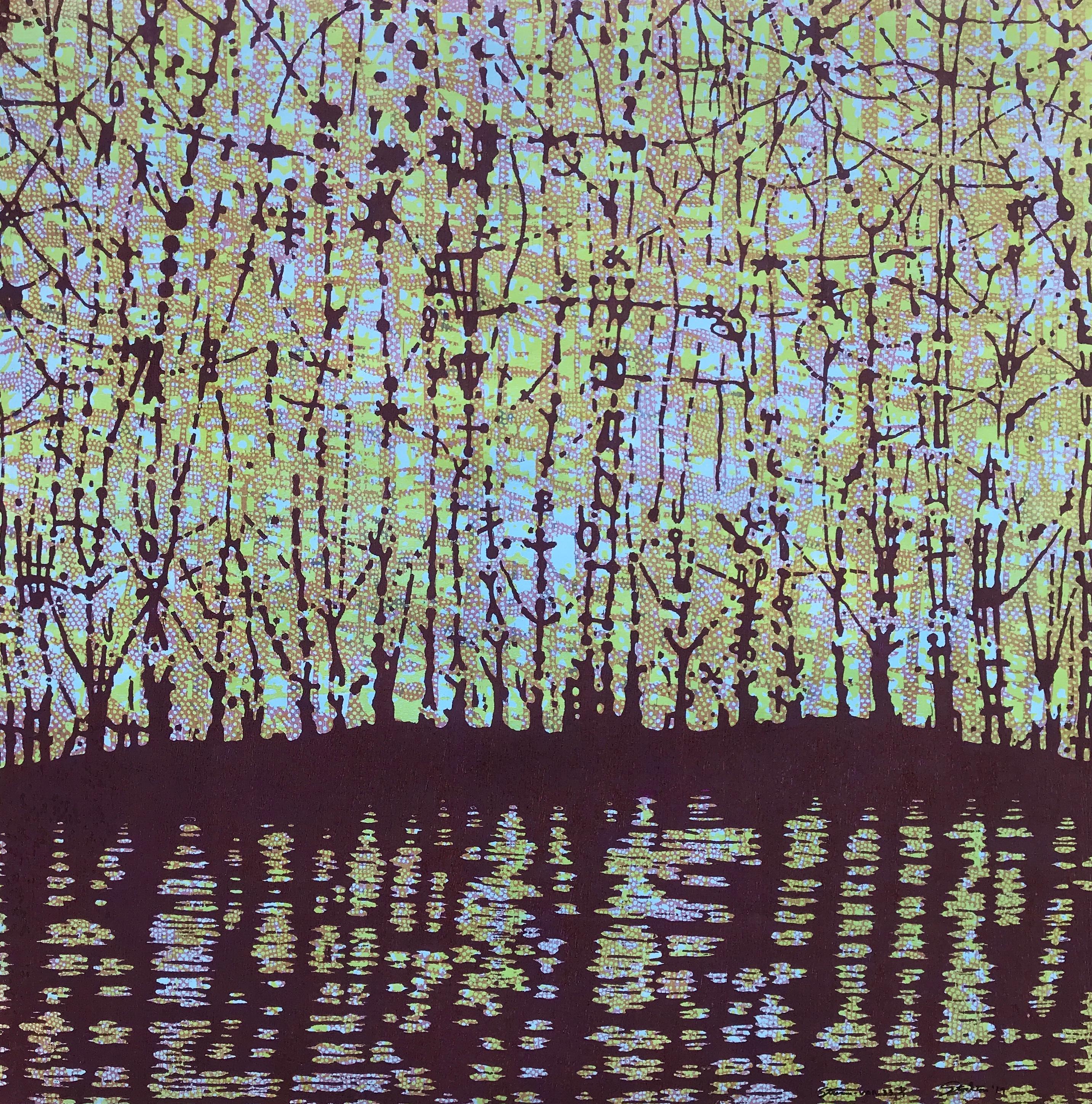 Stella Sullivan - "Falling Leaves" - Impression abstraite contemporaine ...