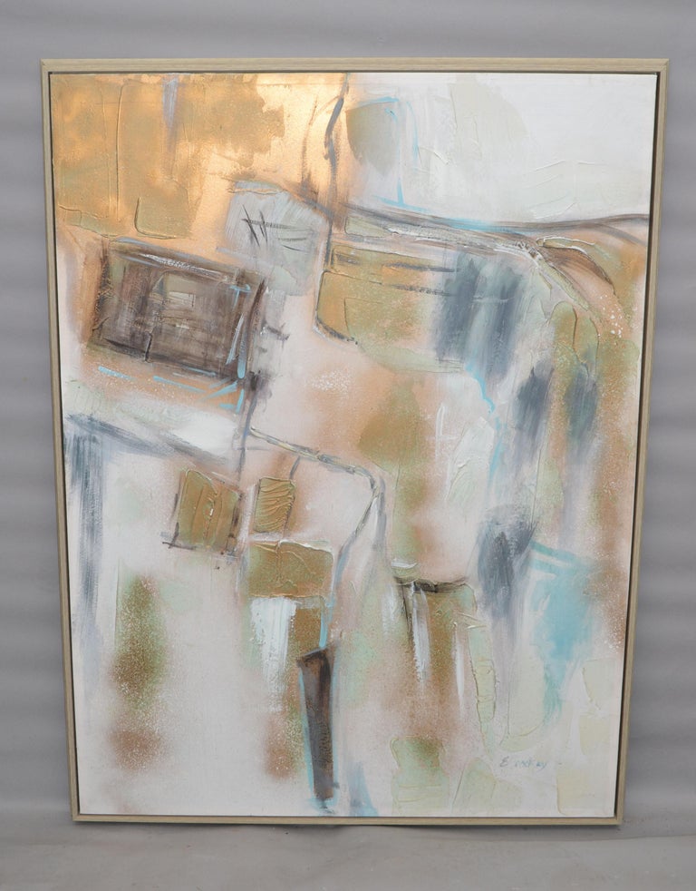 Eveline Brodsky Contemporary Impressionism Wood Framed Acrylic Painting ...
