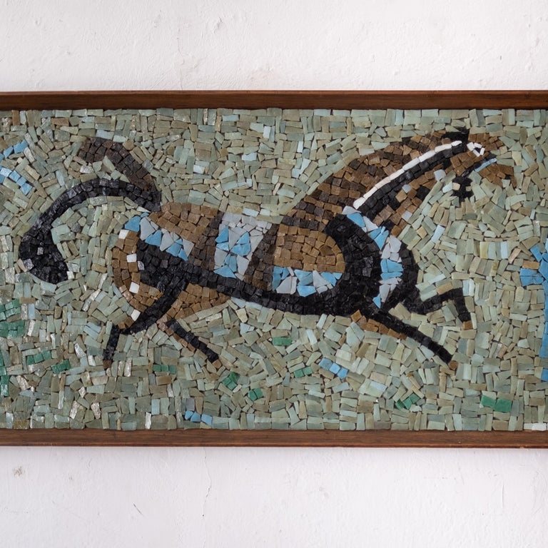 Evelyn and Jerome Ackerman Gallant Horse Mosaic, 1950s For Sale at 1stDibs