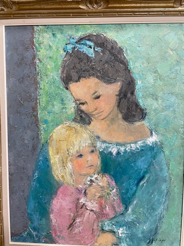 Evelyn Schaffer - YOUNG MOTHER AND CHILD For Sale at 1stDibs