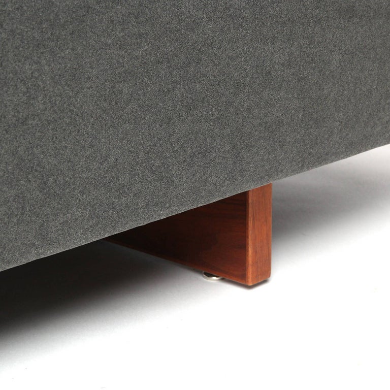 Even Arm Sofa in Grey Felt by Jens Risom at 1stDibs | felt couch, grey ...