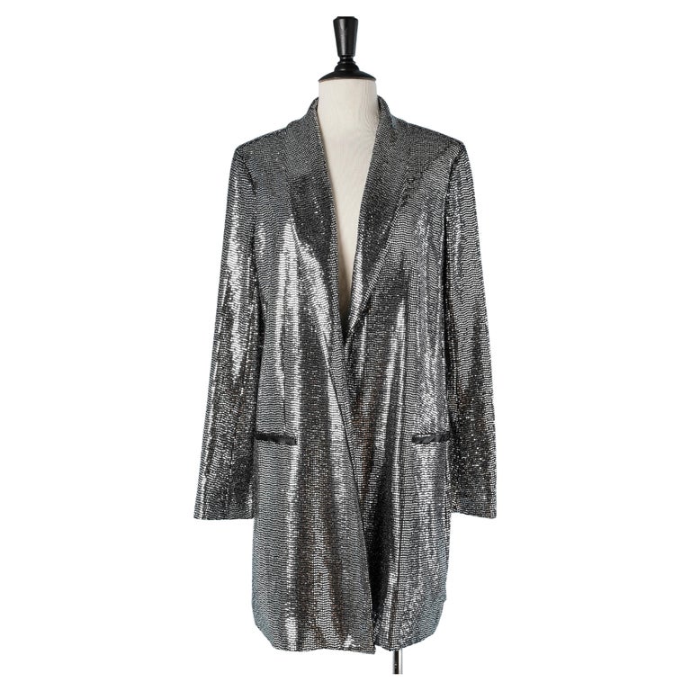 Evening jacket in silver glitters Smarteez at 1stDibs