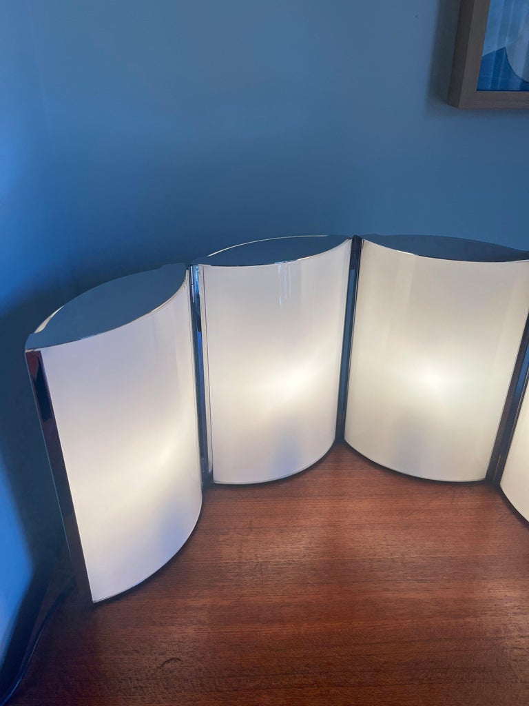 "Éventail" Table Lamp by Jean-Pierre Vitrac for Verre Lumière Edition ...