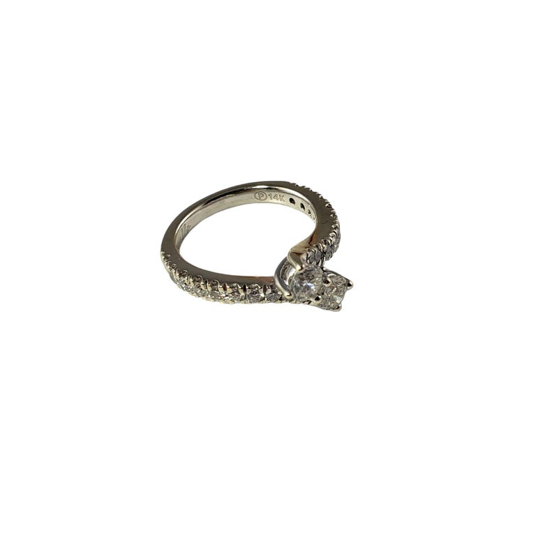 Ever Us 14 Karat White Gold and Diamond Engagement Ring JAGi Certified ...