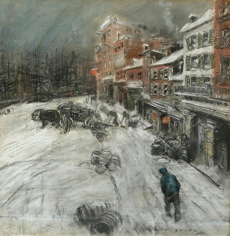 Everett Shinn - The Docks For Sale at 1stDibs