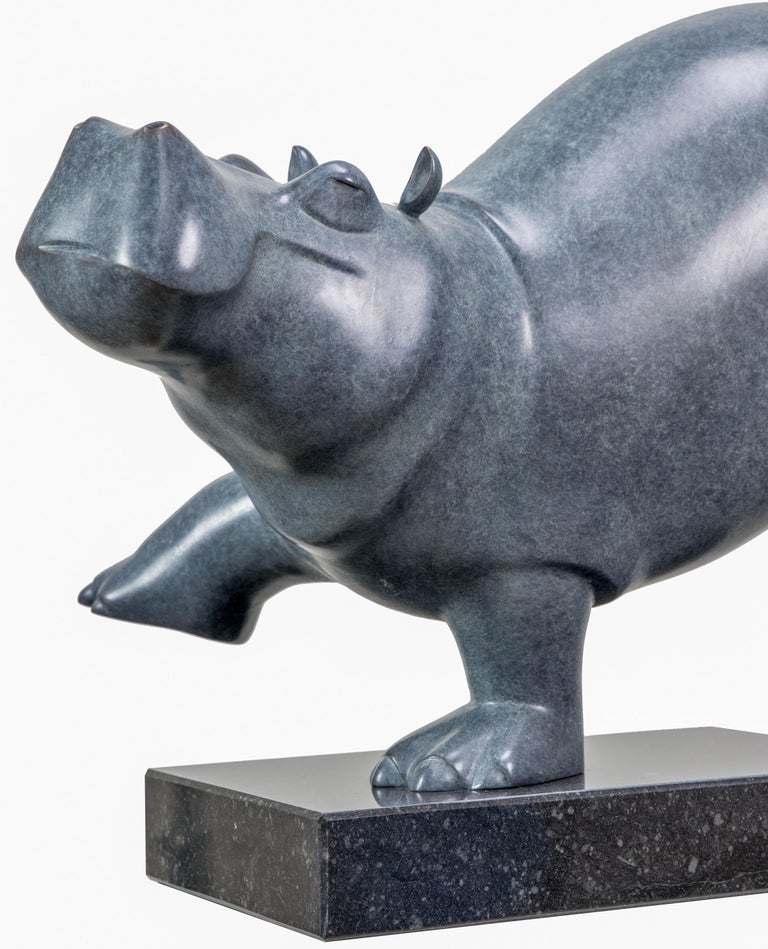 Evert den Hartog - Dansende Hippo (Dancing Hippo) Bronze Figurative ...