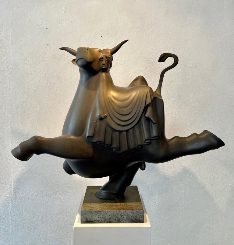 Evert den Hartog - Europa en de Stier 1 Europ and the Bull Mythology Bronze Sculpture In Stock ...