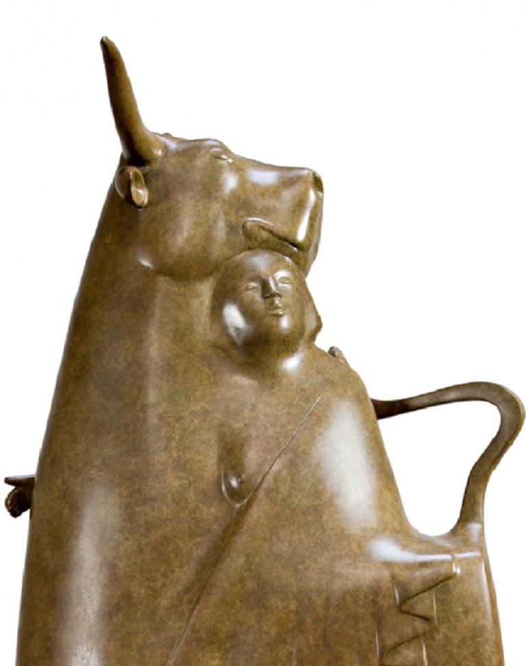 Evert den Hartog - Europa en de Stier no. 4 Europe and the Bull Bronze Sculpture Mythology Zeus ...
