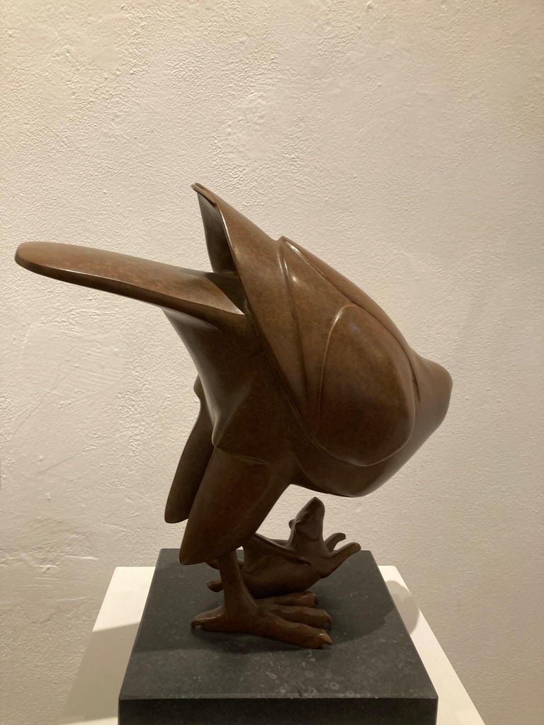 Evert den Hartog - Roofvogel met Muis Prey Bird with Mouse Bronze ...