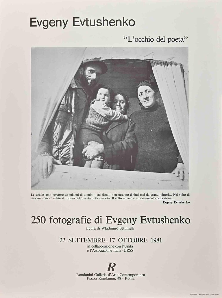 Evgeney Evtushenko- Exhibition Poster after Evgeney Evtushenko - 1981 ...