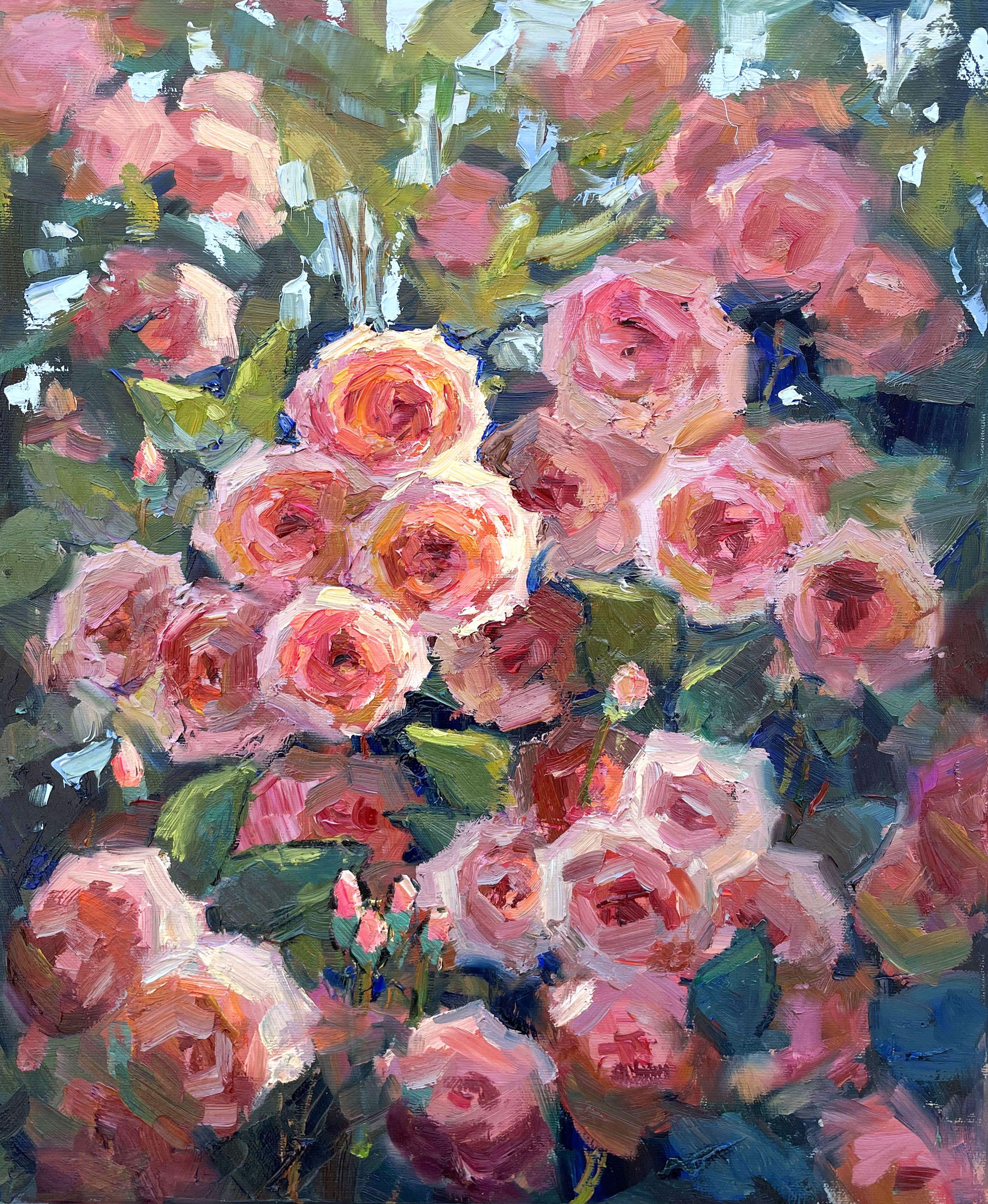 Evgeny Chernyakovsky - Sunset by the river, Painting, Oil on Canvas For ...