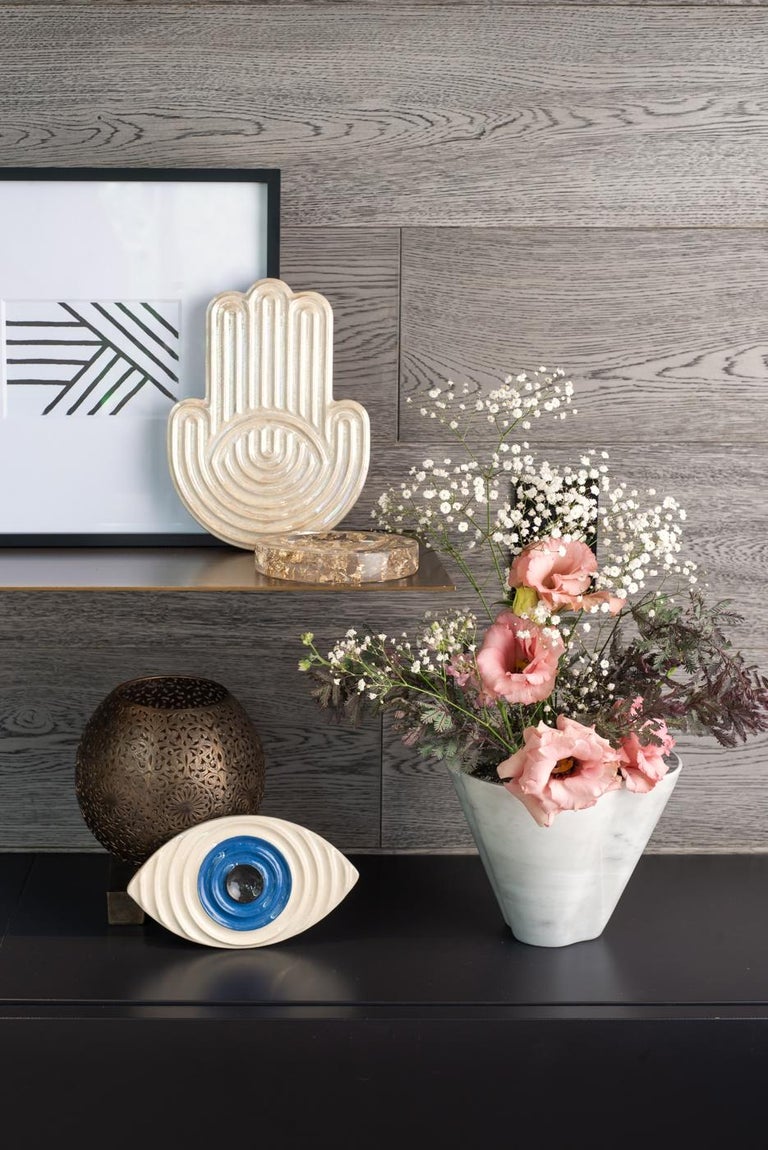 Evil Eye Ceramic Tray For Sale at 1stDibs