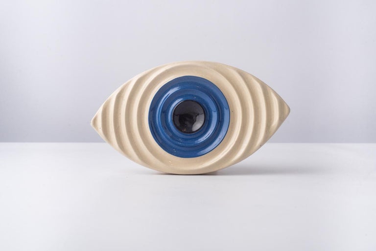 Evil Eye Ceramic Tray For Sale at 1stDibs