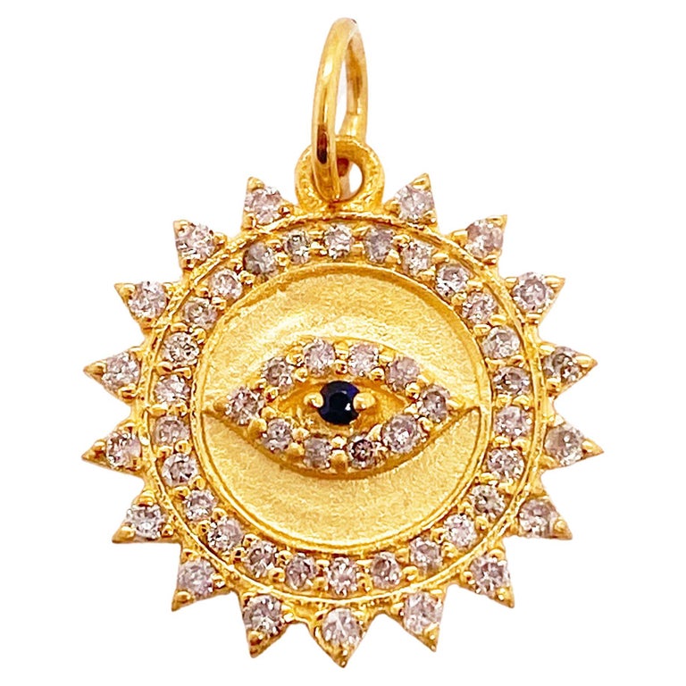 Evil Eye Diamonds and Ruby Charm, 53 Lucky Diamonds, Keep Evil Away ...