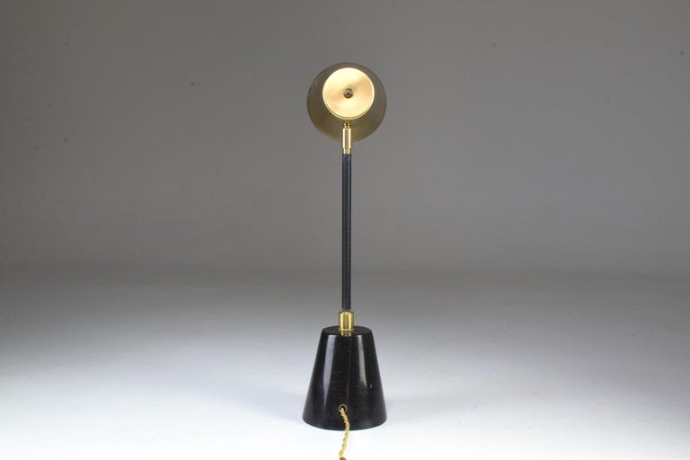 Evolution Contemporary Brass Table Lamp, Flow Collection For Sale at ...