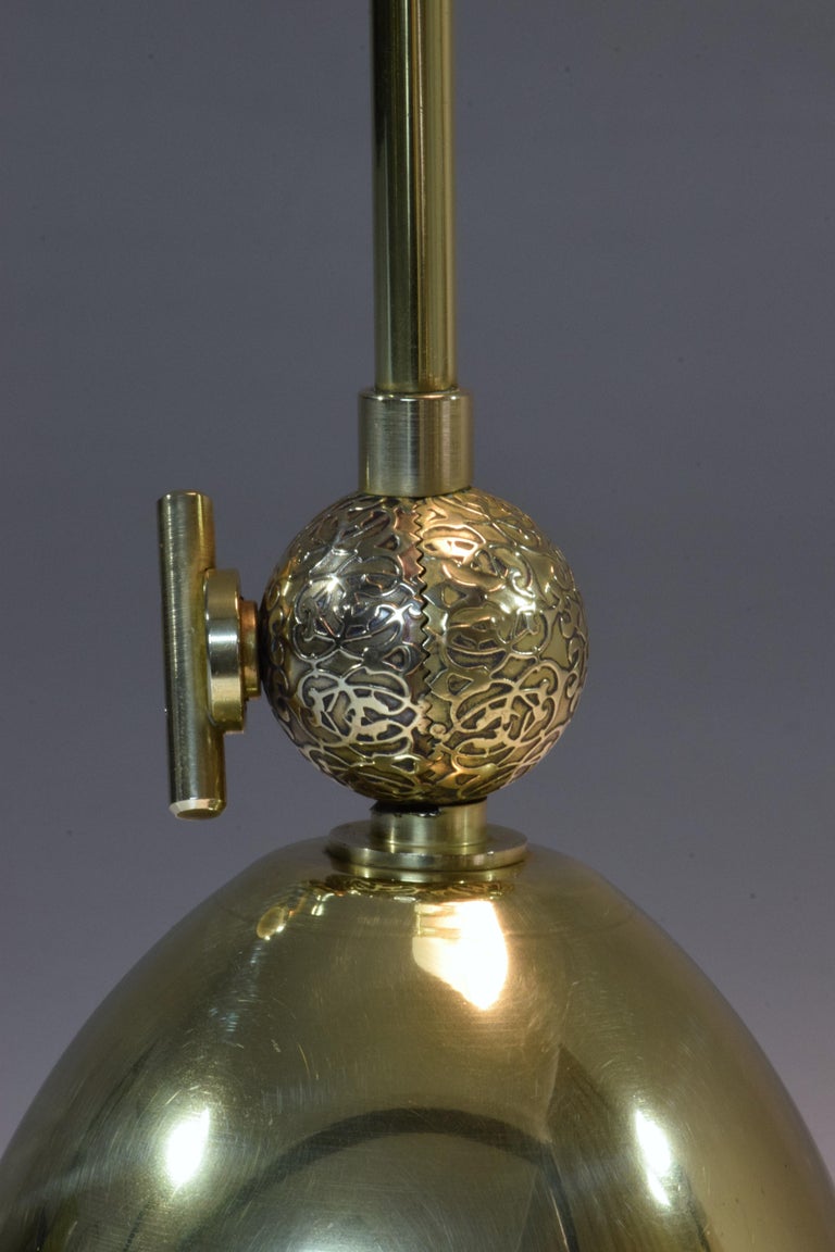 Evolution-IV Contemporary Brass Table Lamp, Flow Collection For Sale at ...