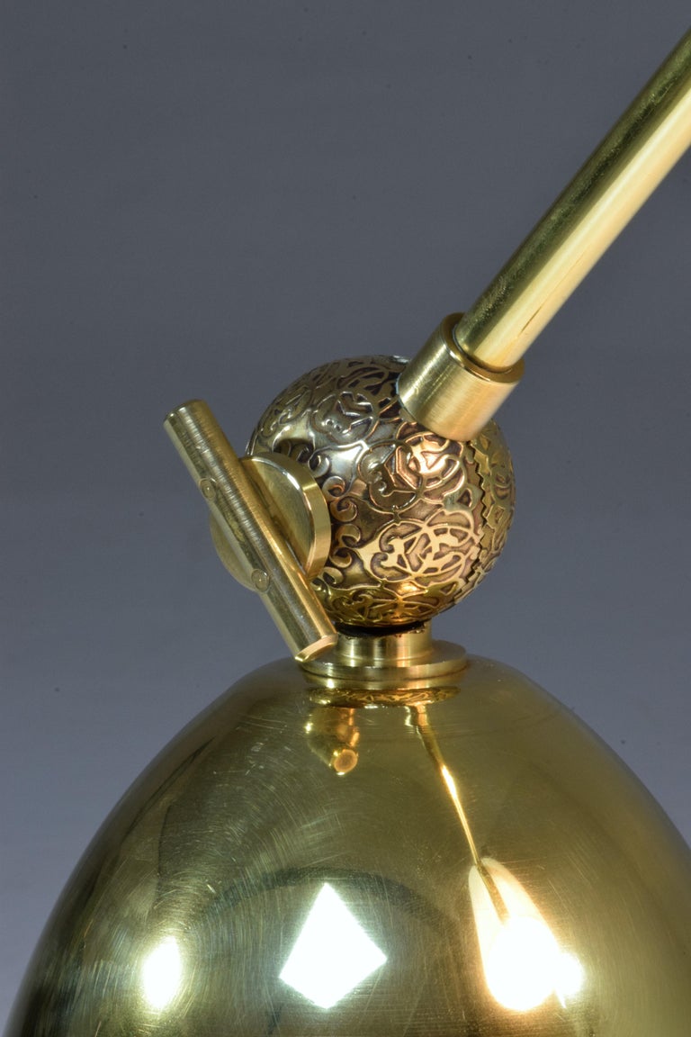 Evolution-IV Contemporary Brass Table Lamp, Flow Collection For Sale at ...