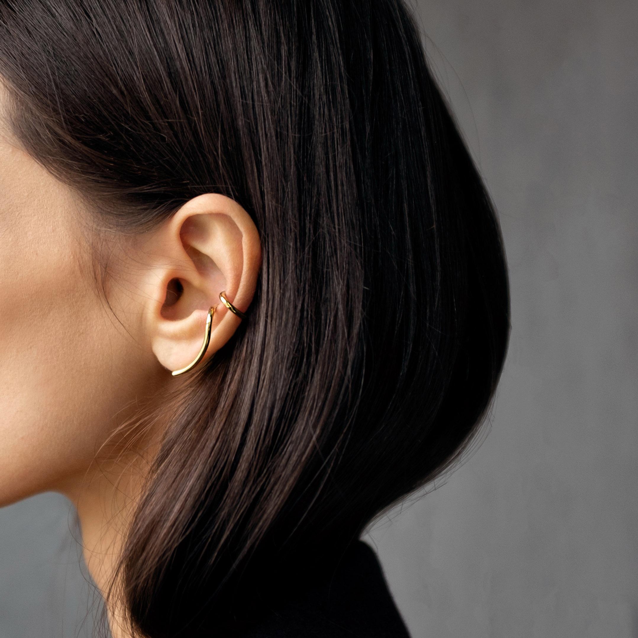 Evolve Ear Cuff - Left Ear at 1stDibs | 22k gold ear cuff