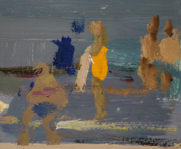Evsey Reshin - "Beach" gouache cm. 42 x 28 1972 For Sale at 1stDibs