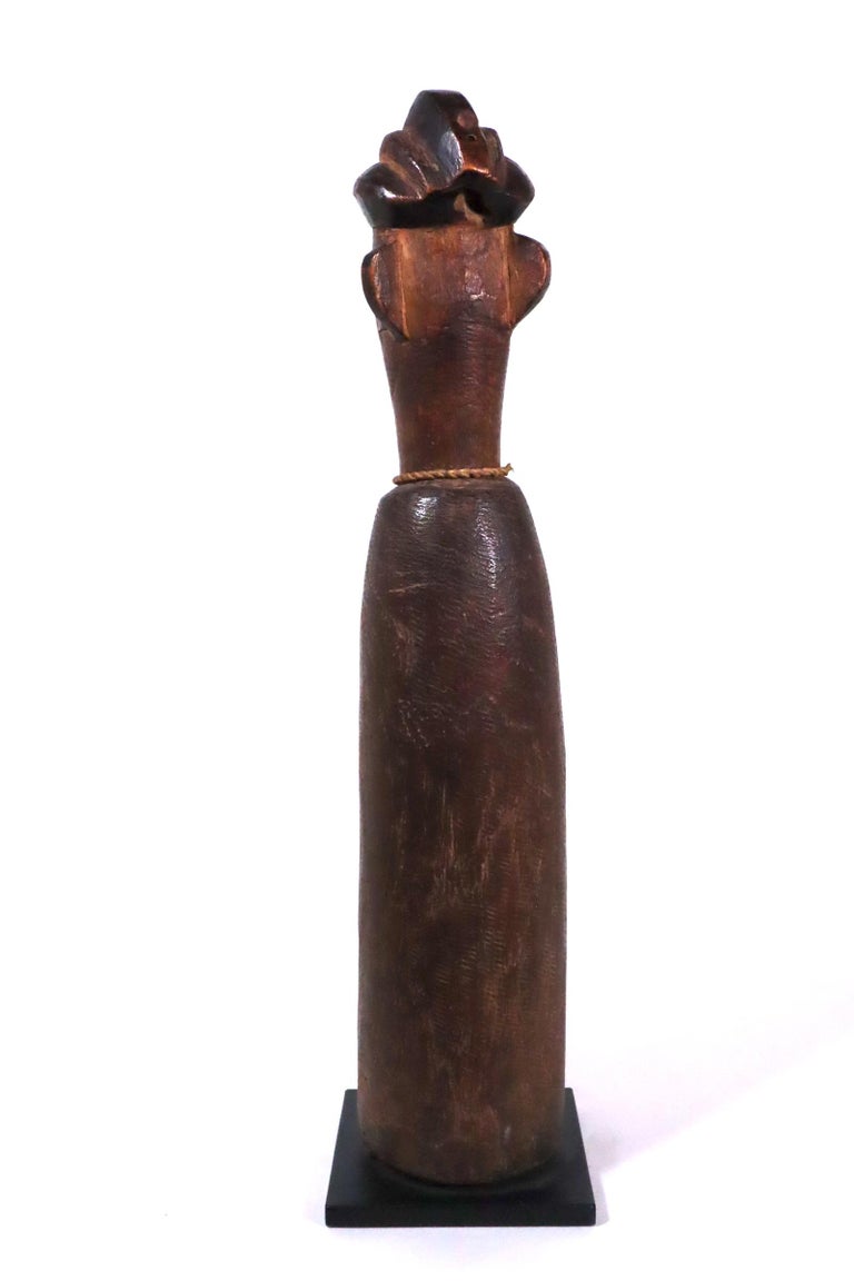 Ex Sotheby's 1983 Yaka Slit Gong Drum with Stick Congo Tribal African ...