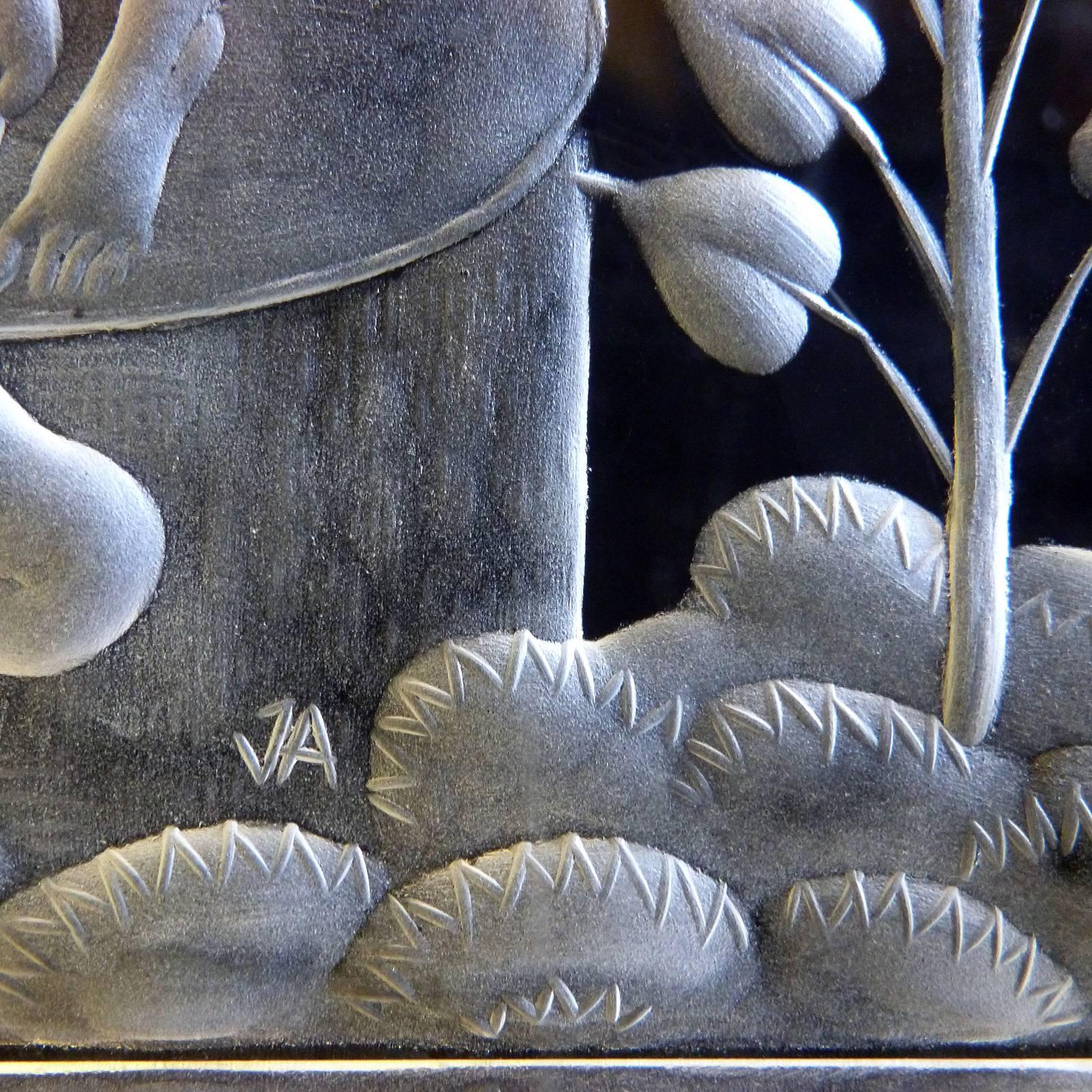 Exbor Czechoslovakia Exotic Nude Tropical Island Dance Scene Signed ...