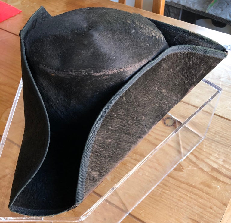 Exceedingly Rare 18th Century American Tricorn Hat at 1stDibs