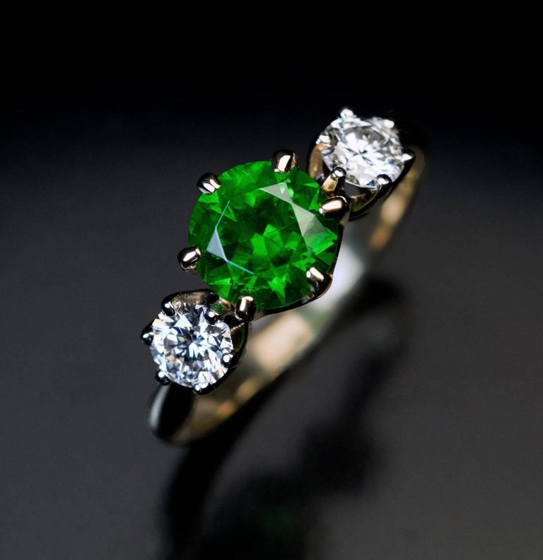 Excellent and Rare Russian Demantoid Garnet Ring at 1stDibs | demantoid ...