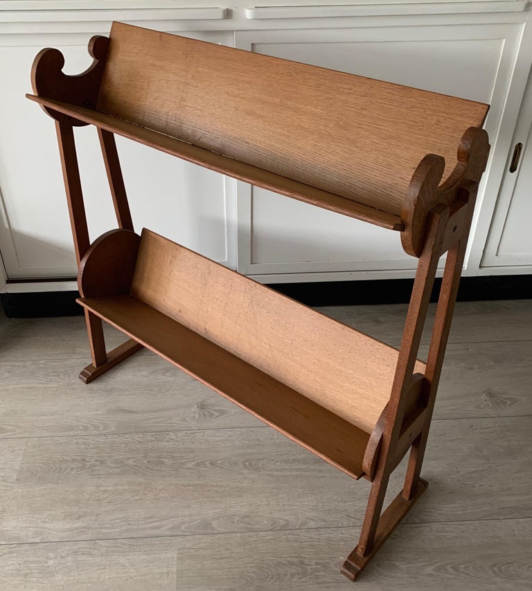 Excellent and Good Size 1910s Arts and Crafts Two-Tier Oak Bookcase or ...