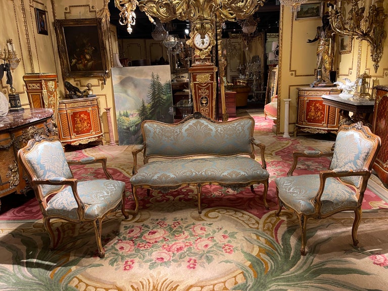 Excellent Noble French Seating Group/Sofa Group Louis XV For Sale at ...
