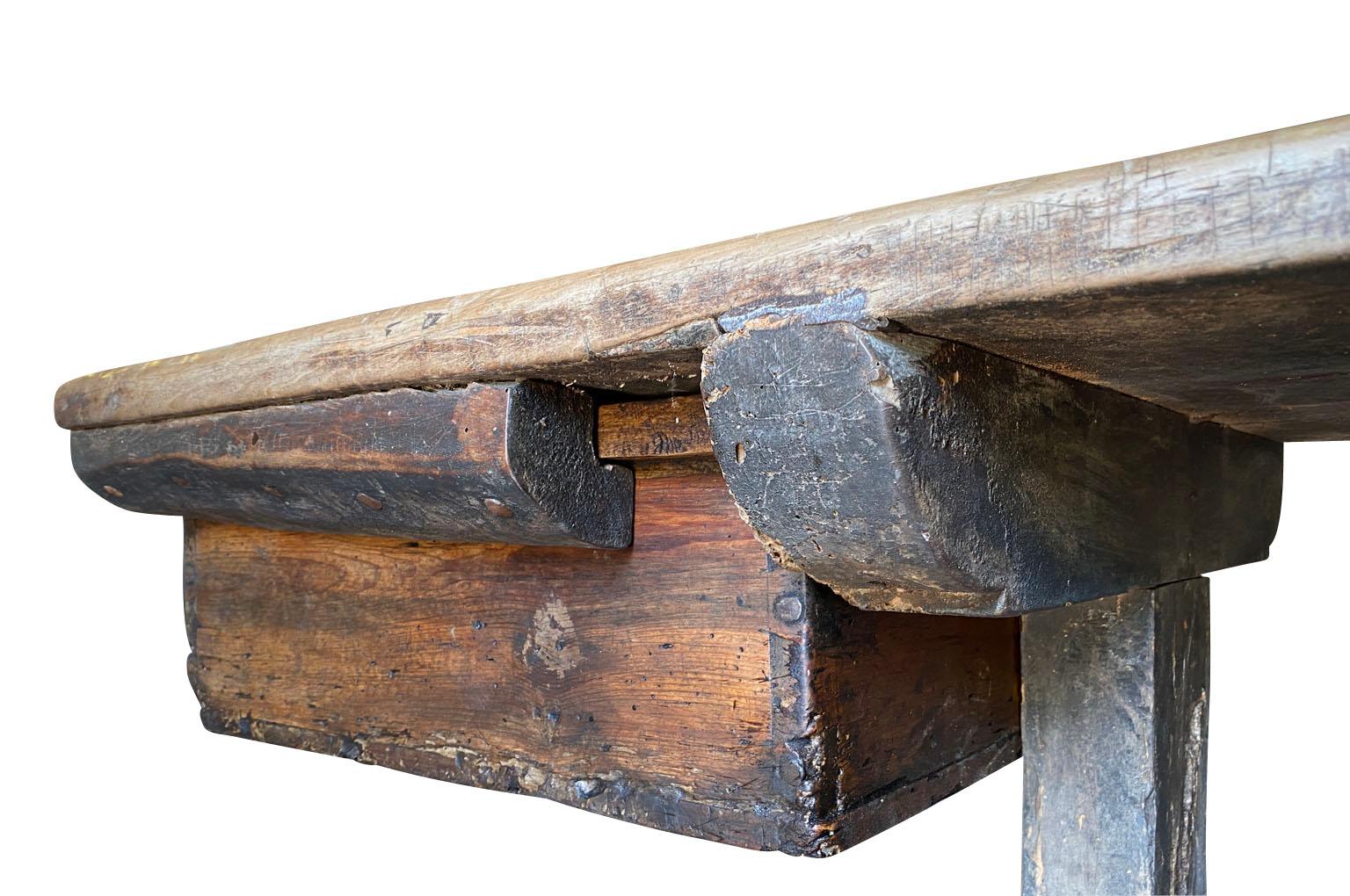 Exceptional 17th Century Spanish Farm Table For Sale at 1stDibs