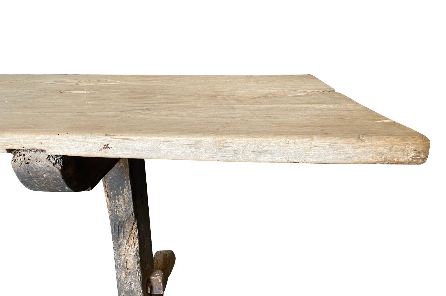 Exceptional 17th Century Spanish Farm Table For Sale at 1stDibs