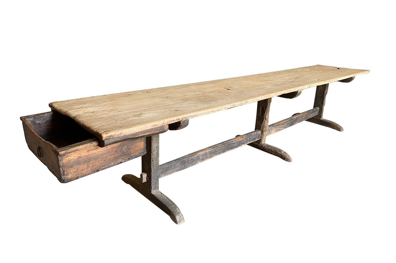 Exceptional 17th Century Spanish Farm Table For Sale at 1stDibs