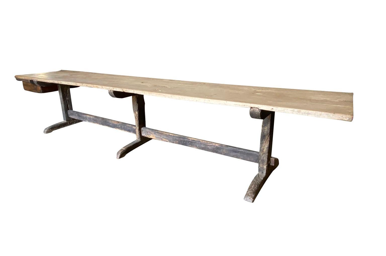 Exceptional 17th Century Spanish Farm Table For Sale at 1stDibs