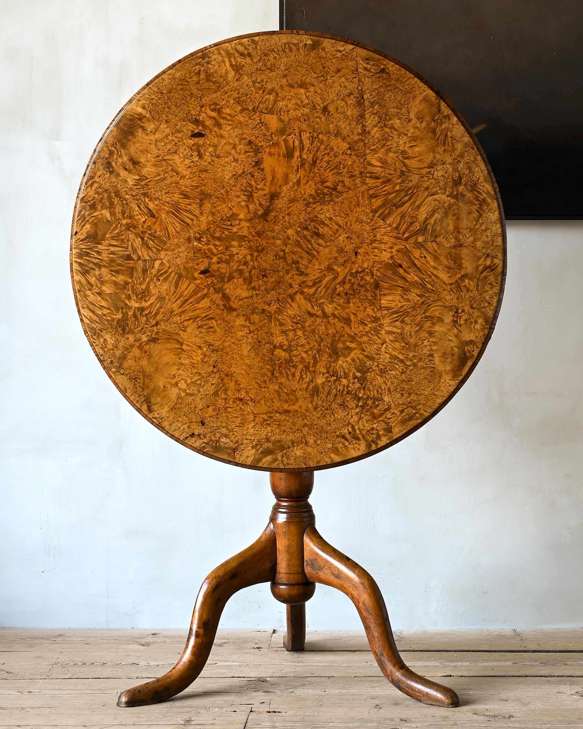 Exceptional 18th Century Gustavian Tilt-Top Table at 1stDibs