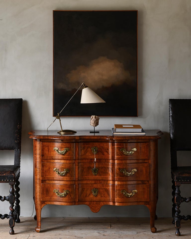 Exceptional 18th Century Swedish Baroque Commode For Sale at 1stDibs